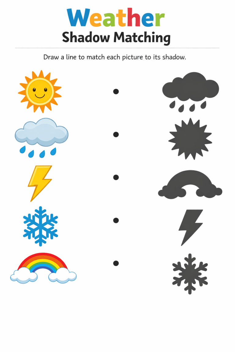 27 Free Printable Shadow Matching Worksheets to Boost Your Child's ...