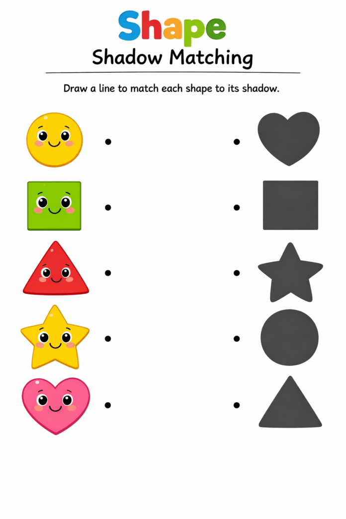 27 Free Printable Shadow Matching Worksheets to Boost Your Child's ...