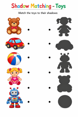 27 Free Printable Shadow Matching Worksheets to Boost Your Child's ...